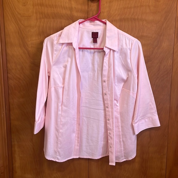 212 Collection | Tops | 22 Collection Pink Button Down Petite Small ...